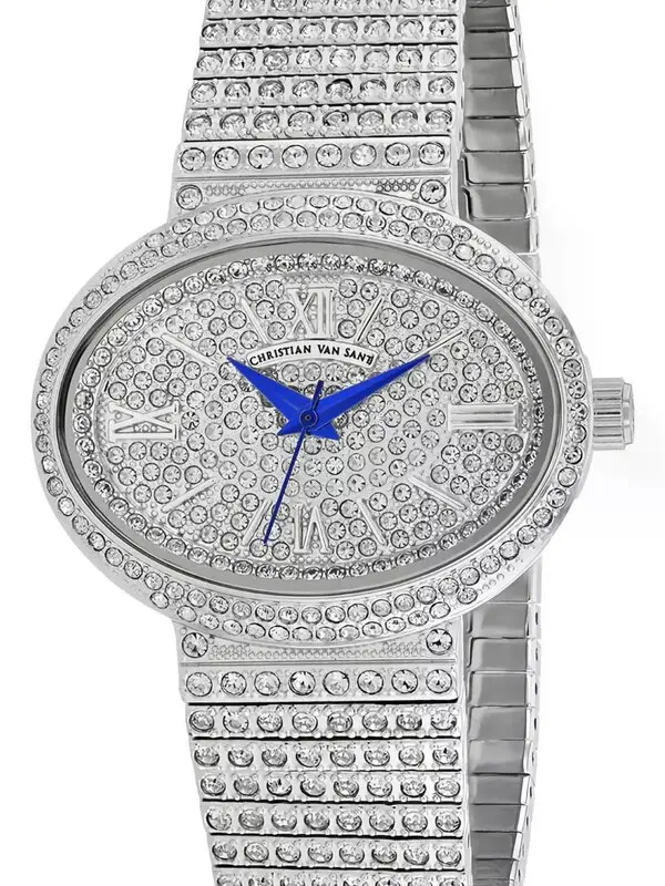 CHRISTIAN VAN SANT Embellished 30mm Watch - Silver