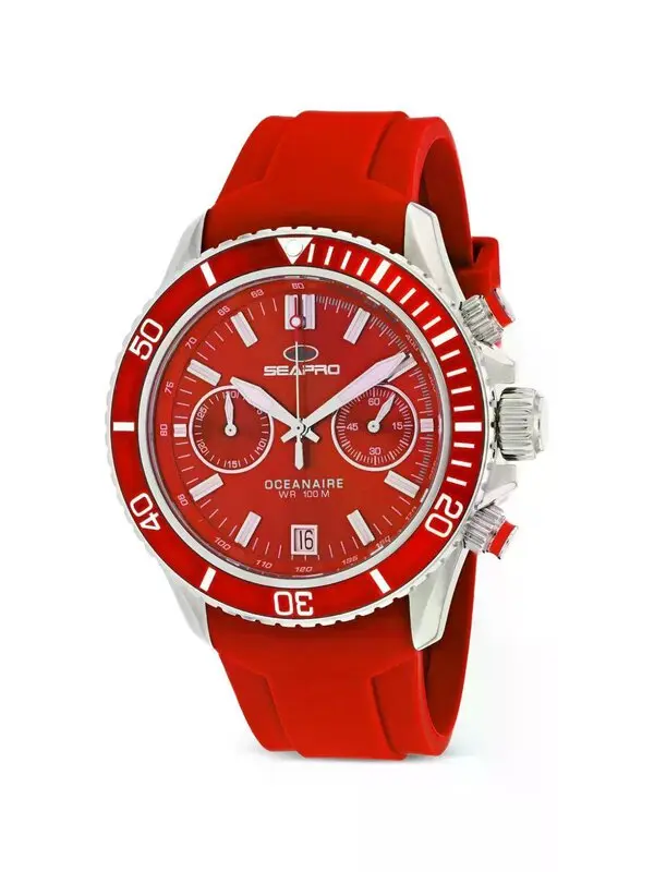 SEAPRO 45mm Chronograph Watch - Red