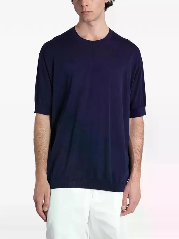 GREYED Ribbed-trim Short-sleeve T-shirt
