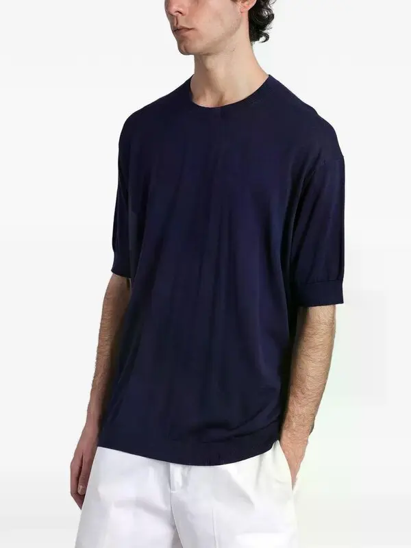 GREYED Ribbed-trim Short-sleeve T-shirt