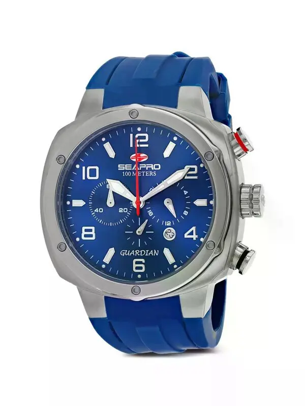 SEAPRO 44mm Guardian Chronograph Watch - Blue