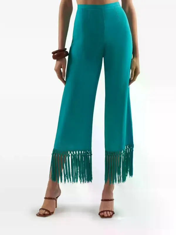 TALLER MARMO Tulum Fringe-trimmed Trousers