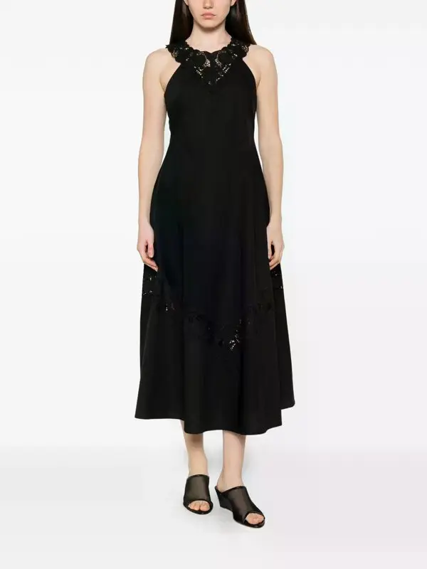 TWINSET Lace Detail Long Dress