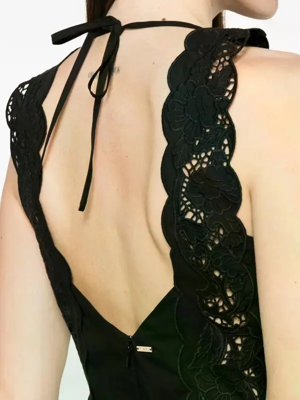 TWINSET Lace Detail Long Dress