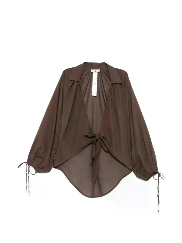 TWINSET Tie-front Wide-leg Top