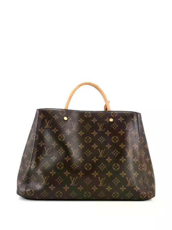 LOUIS VUITTON Montaigne Handbag Monogram Canvas Gm - Brown