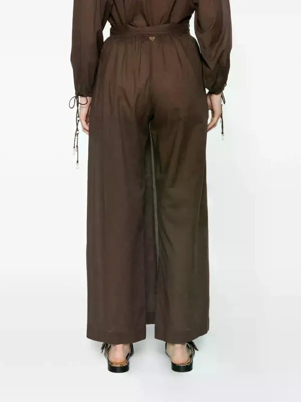 TWINSET Wrap-front Wide-leg Trousers