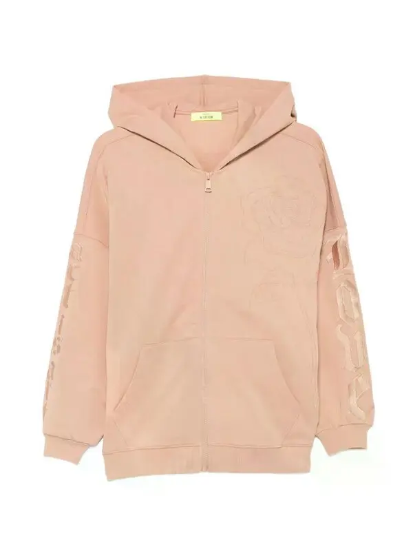 TWINSET Floral-embroidered Zip Hoodie