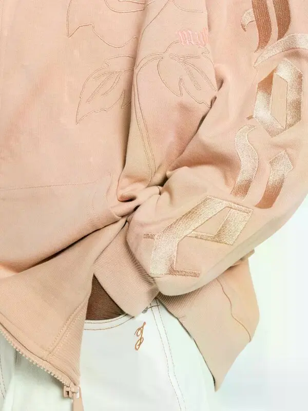 TWINSET Floral-embroidered Zip Hoodie
