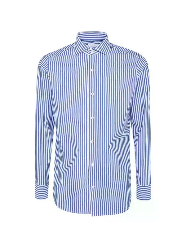 TINTORIA MATTEI 954 Striped Long-sleeve Shirt