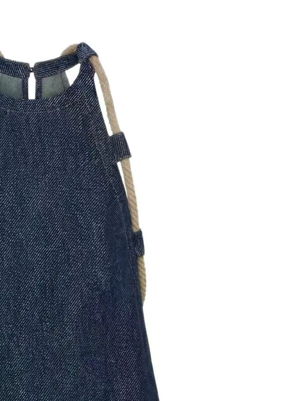 Monse A-line Mini Dress With Rope Detail - Blue