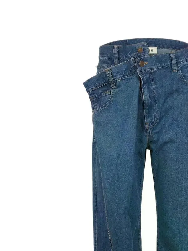 Monse Cross-over Straight Leg Jeans
