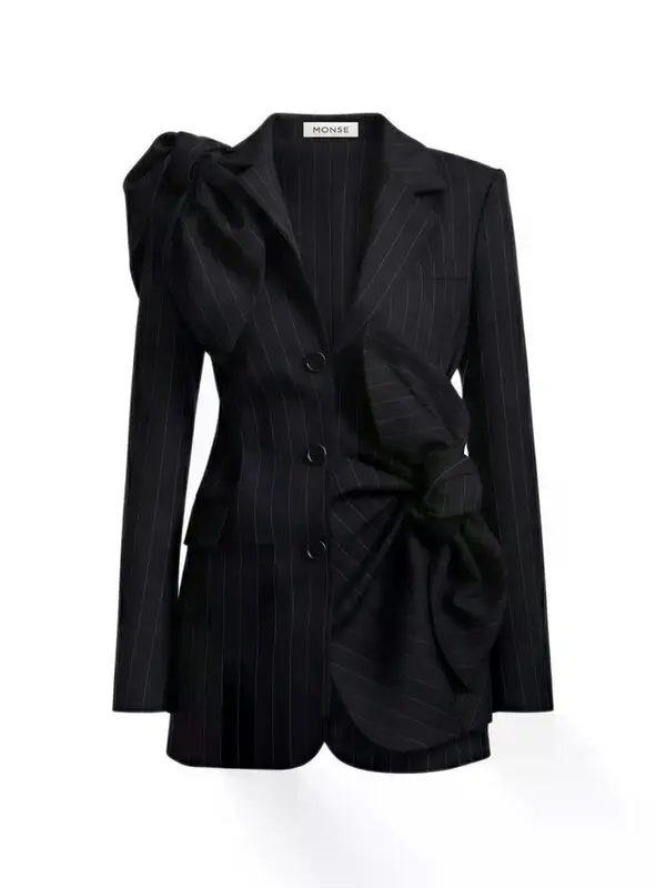Monse Bow-detail Pinstripe Dress
