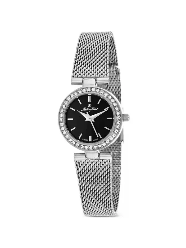 MATHEY TISSOT Fleury Xv Crystal-embellished 42mm Watch - Black