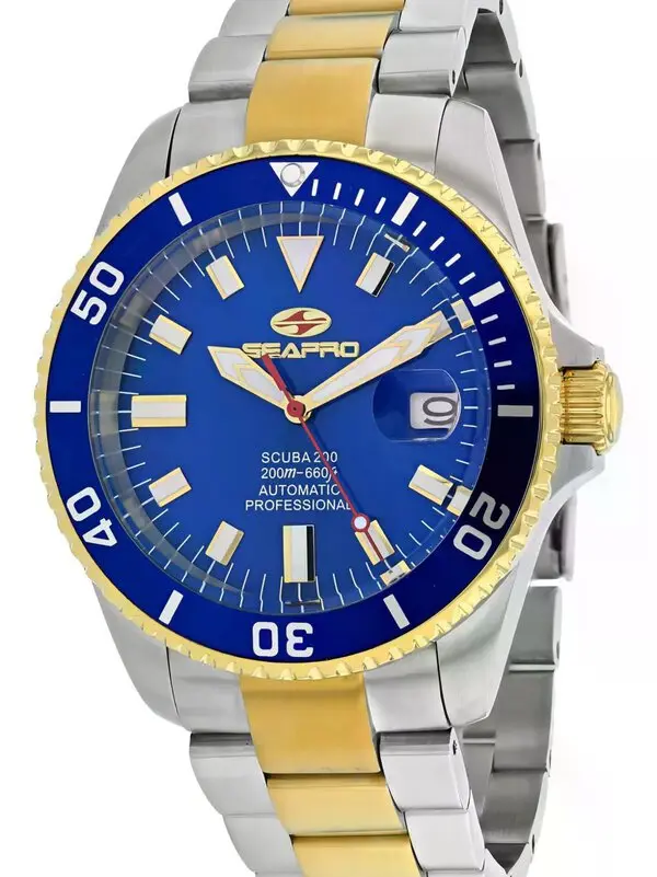 SEAPRO Logo-detail 44mm Watch - Blue