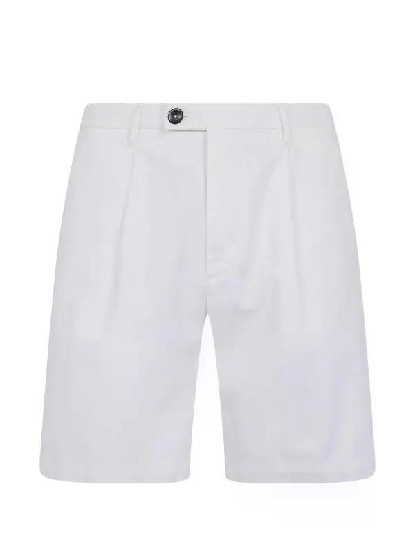 MICHAEL COAL Harry Pleated Shorts - White