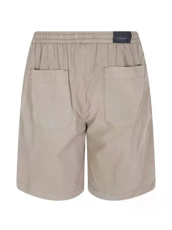 MICHAEL COAL Drawstring-waist Track Shorts - Neutrals