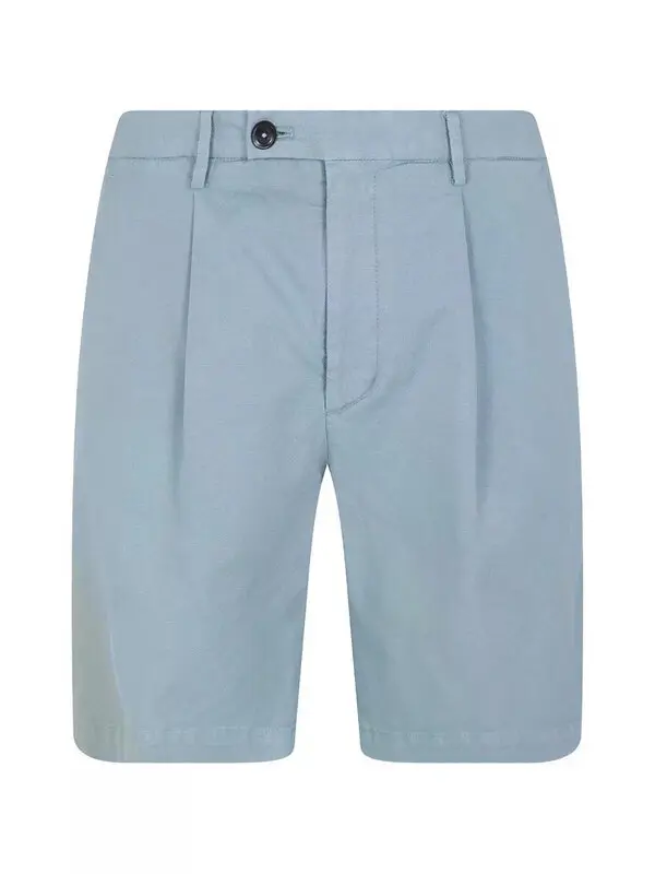 MICHAEL COAL Harry Pleated Shorts - Blue