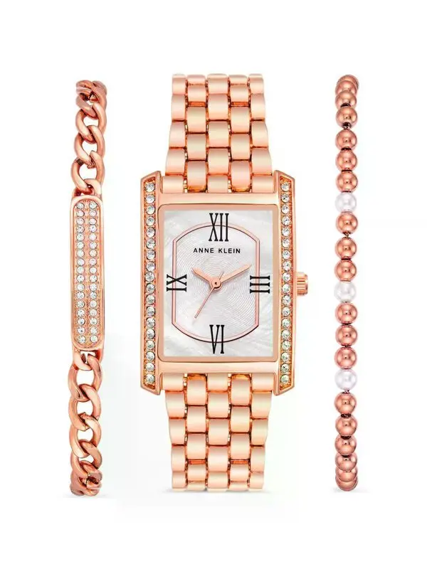 Anne Klein Classic Crystal 37mm Watch - White