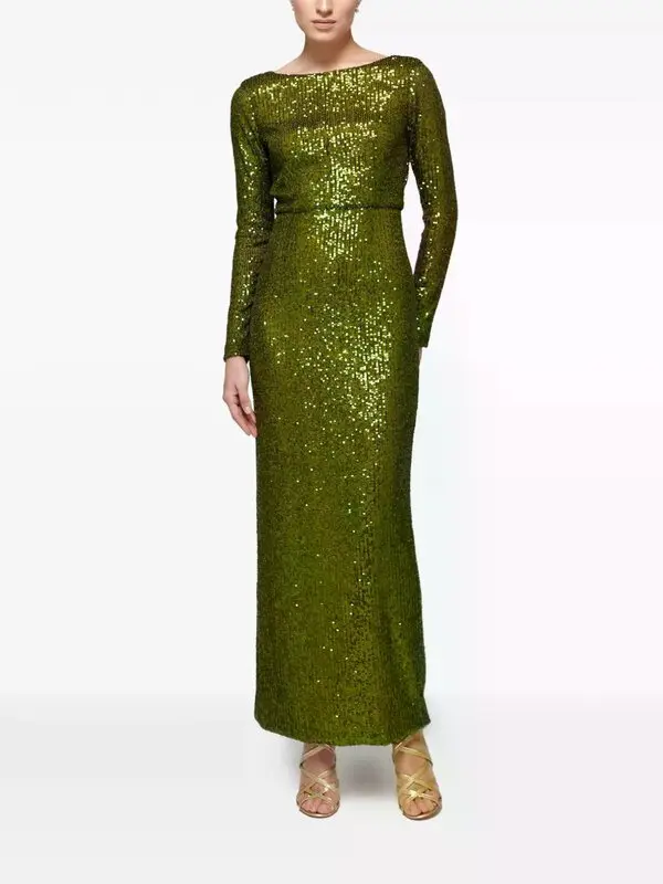 CATALINA Georgia Sequin-embellished Maxi Dress