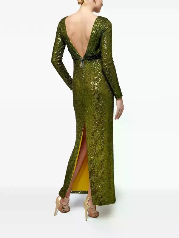 CATALINA Georgia Sequin-embellished Maxi Dress