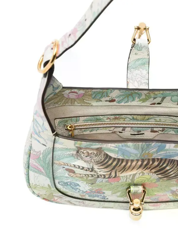 Gucci Jackie 1961 Tiger-print Shoulder Bag - Neutrals