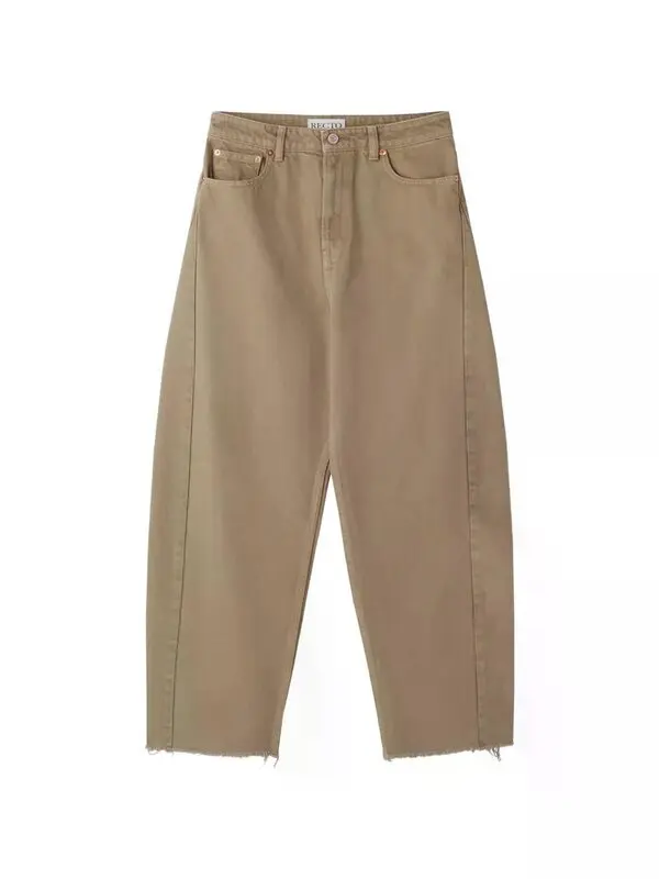 RECTO Washed Curved-leg Jeans