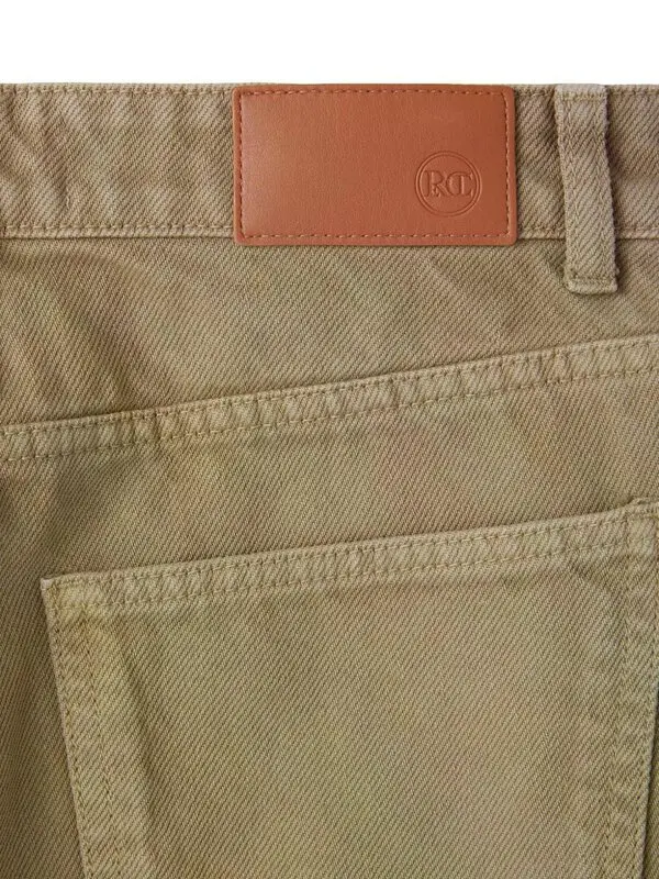 RECTO Washed Curved-leg Jeans
