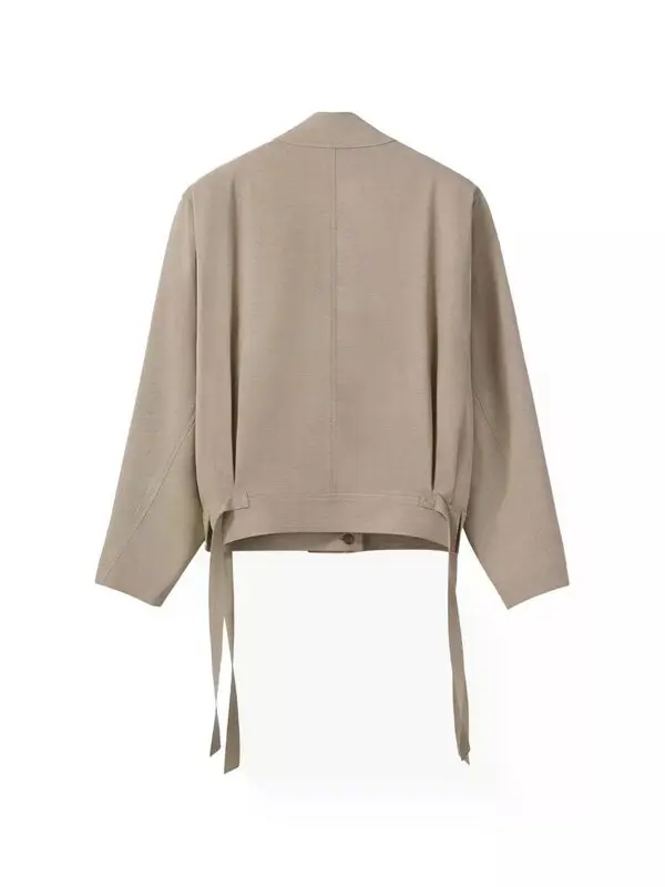 RECTO Draped Scarf-detail Jacket
