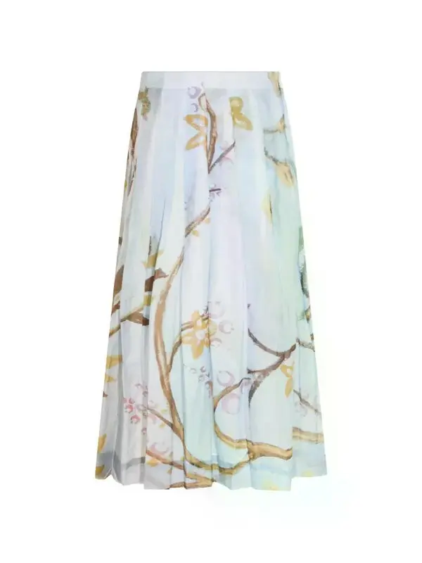 TALKING WALLS Floral-print Pleated A-line Skirt