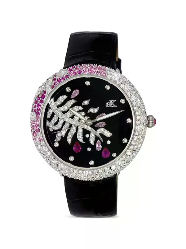 ADEE KAYE Majestic Crystal 38mm Watch - Black