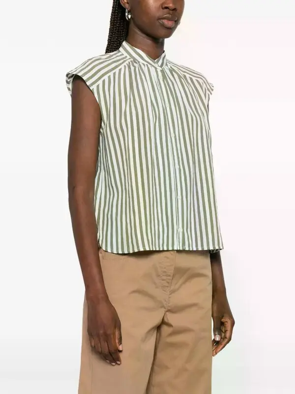 EMME Striped Sleeveless Blouse