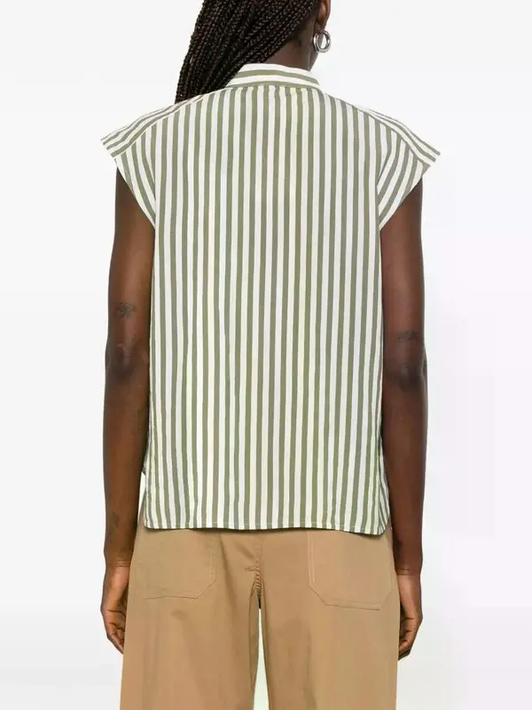 EMME Striped Sleeveless Blouse