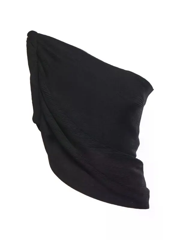 Alberta Ferretti One-shoulder Draped Top - Black