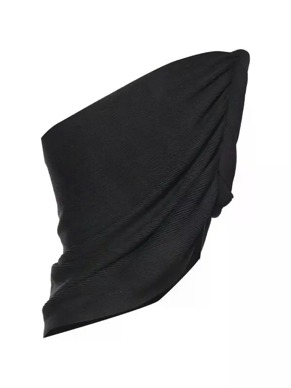Alberta Ferretti One-shoulder Draped Top - Black