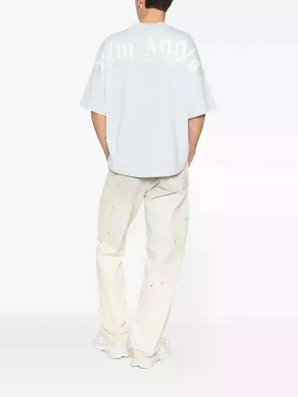 Palm Angels Logo-print T-shirt - Blue