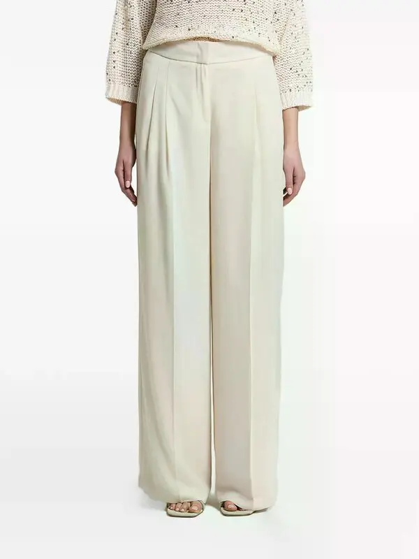 Peserico Pleated Wide-leg Trousers