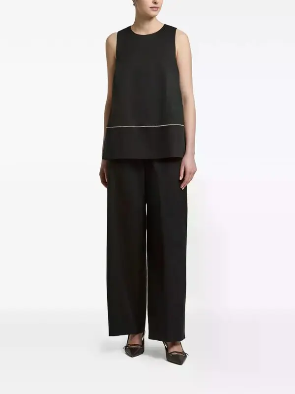 Peserico Bead-trim Tie-fastening Top