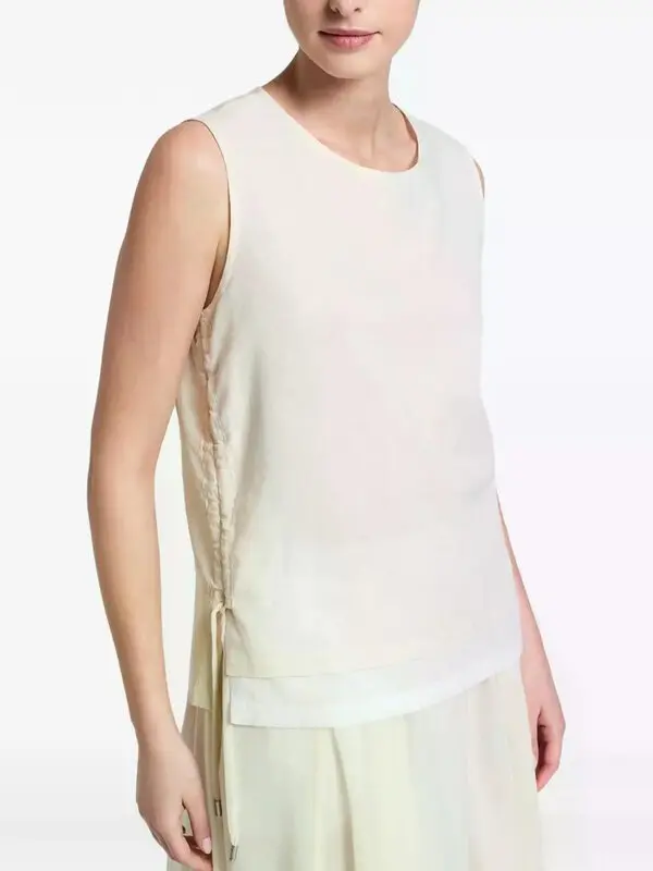 Peserico Layered-hem Top With Drawstring Sides
