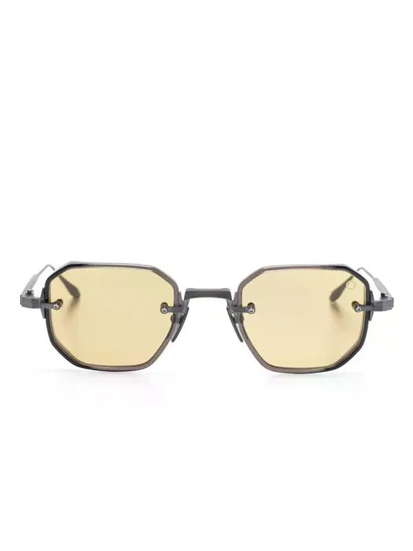 AKONI Square-frame Sunglasses - Black