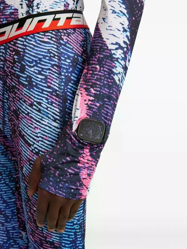Aztech Mountain Printed Performance Long Sleeve Top - Blue