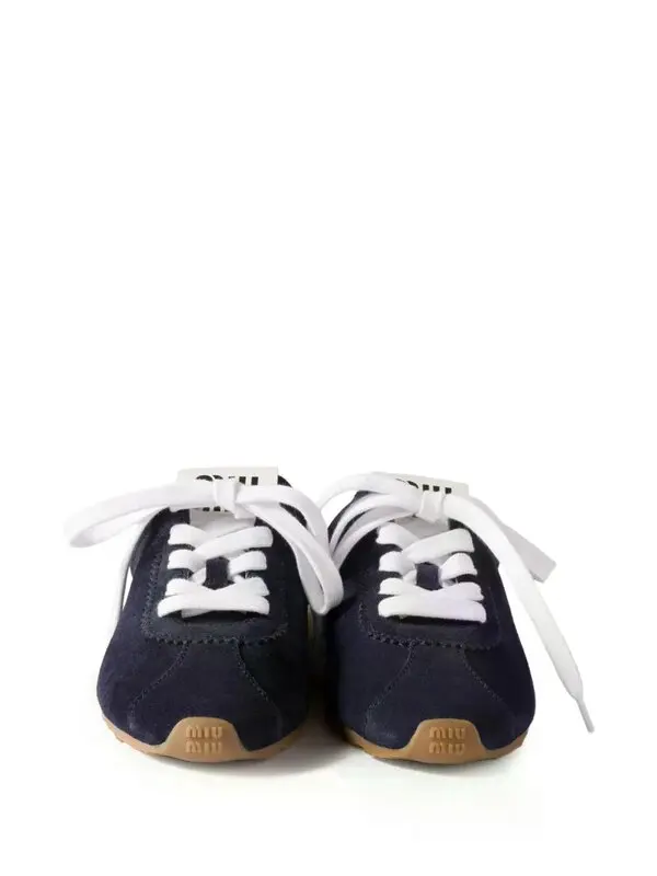 Miu Miu Suede Plume Mules