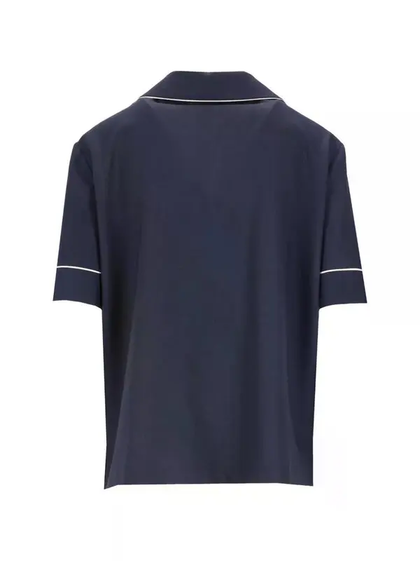 P.a.r.o.s.h Button-down Short-sleeve Shirt - Blue