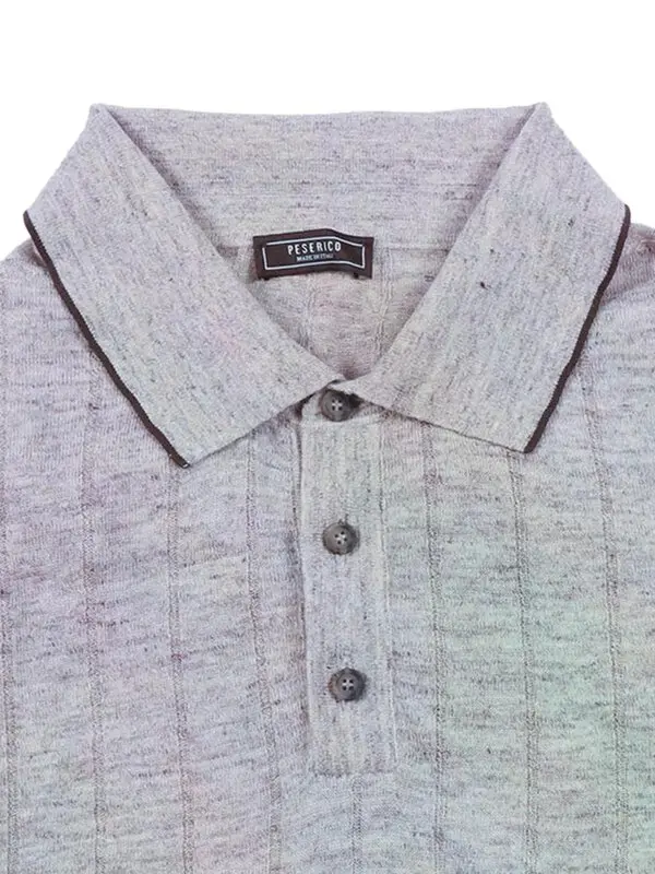 Peserico Ribbed-knit Polo Sweater
