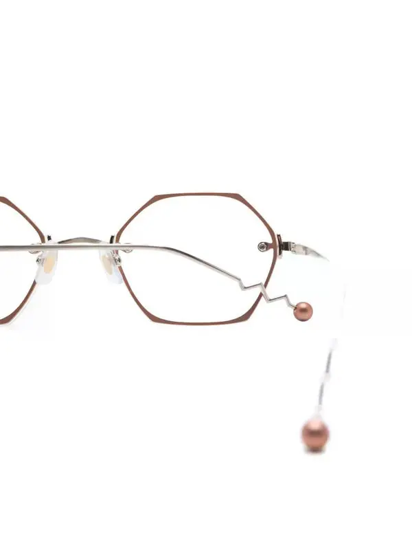 MEGANE AND ME Geometric Frame Glasses