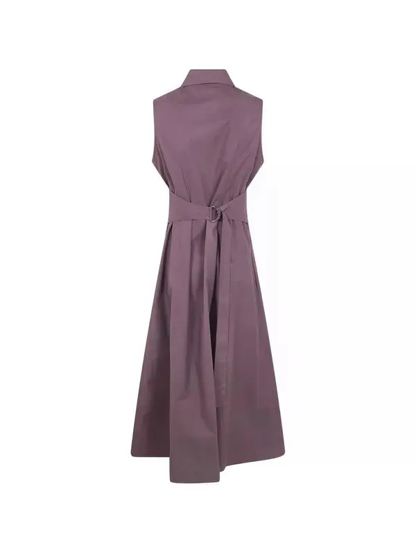 Antonelli Firenze Belted Sleeveless Midi Dress