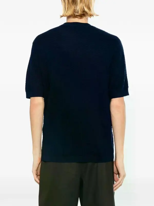 Emporio Armani Wool Textured T-shirt