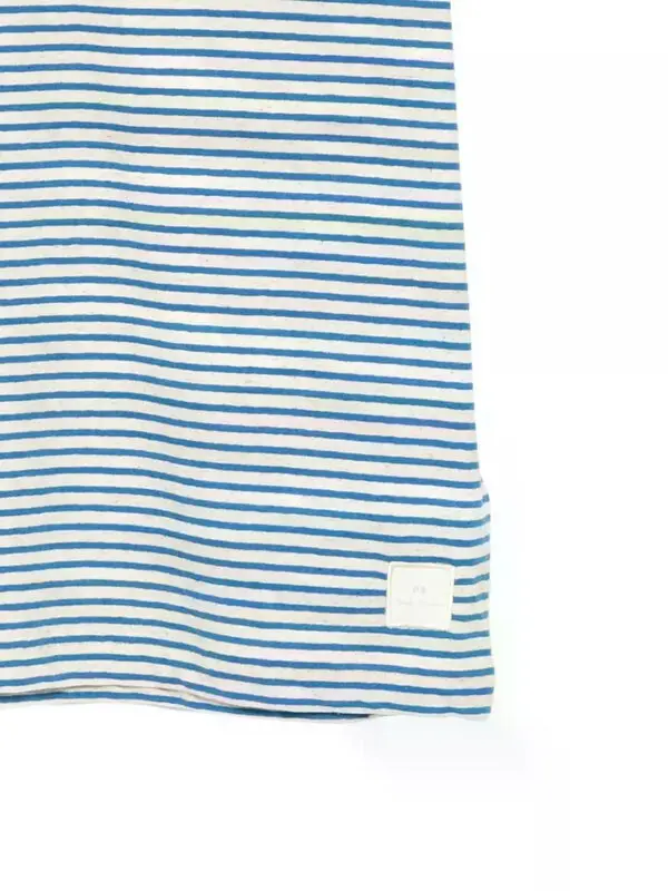 Paul Smith Striped Polo Shirt - Blue