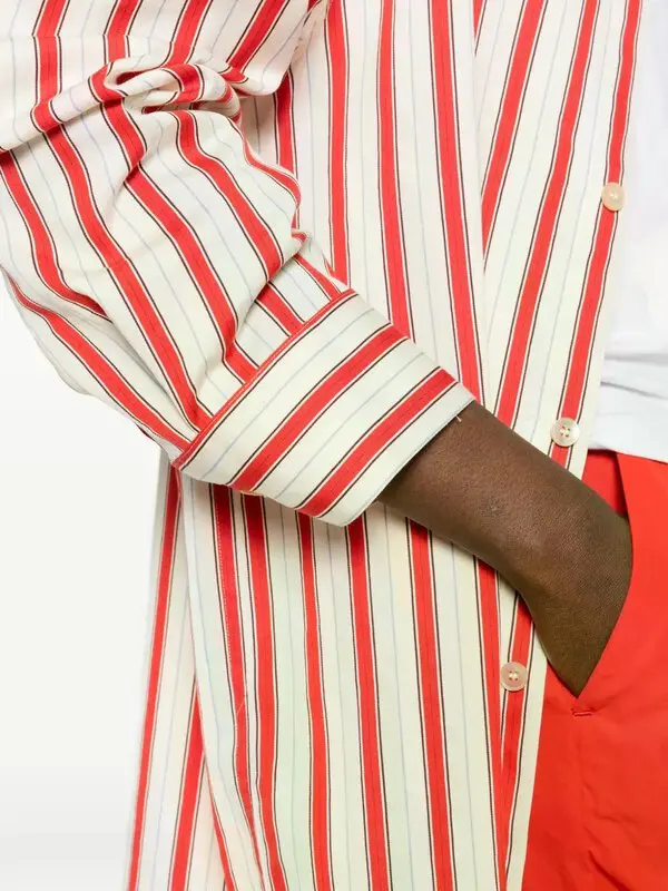 FORTE_FORTE Pinstripe Oversized Shirt