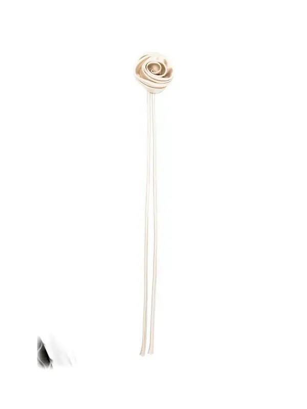 Max Mara Mxamoschea Floral-appliqué Brooch - Neutrals